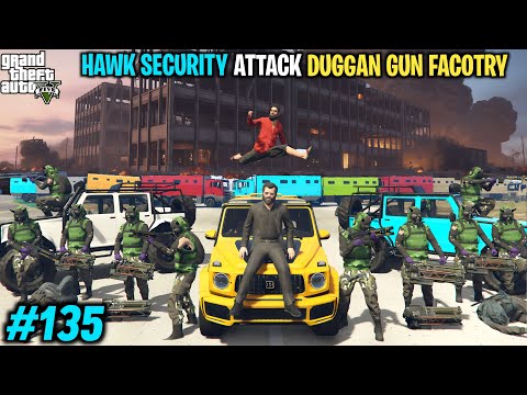 MICHAEL NEW GREEN HAWK SECURITY STEAL 1 BILLION $ GUNS FROM AZRAEL SECURITY| GTA V GAMEPLAY #135