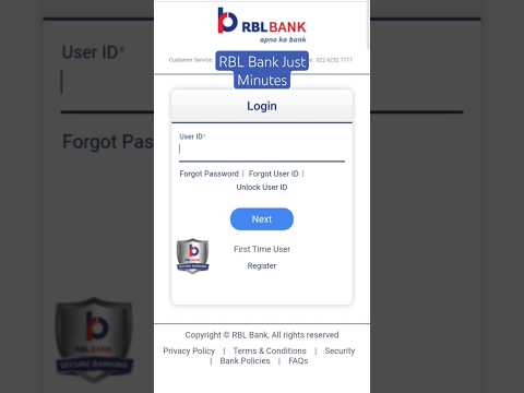 RBL Bank Net Banking Password Reset Just Minutes #shorts #youtubeshorts