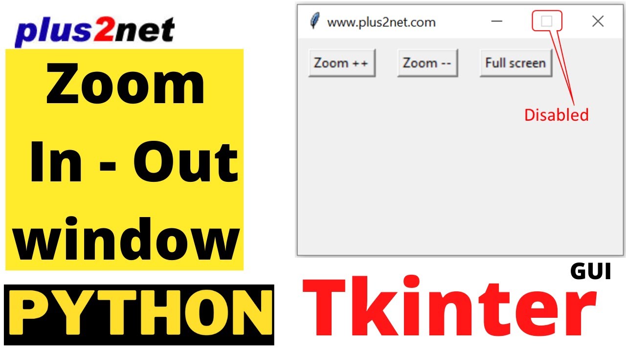 Tkinter window geometry to manage height width and zoom out using state and resizable() option