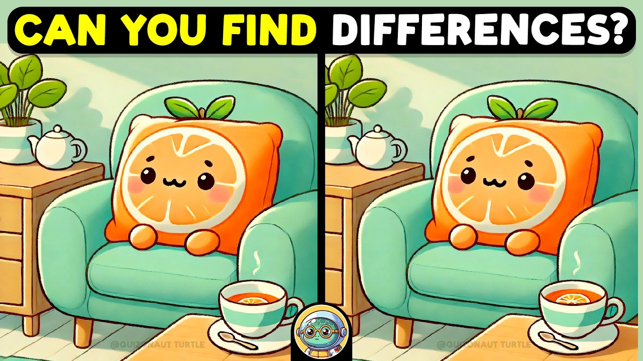 🐢🧩 Spot 3 Differences | Test Your Sharp Eyes 🧩🐢 | Quizonaut Turtle