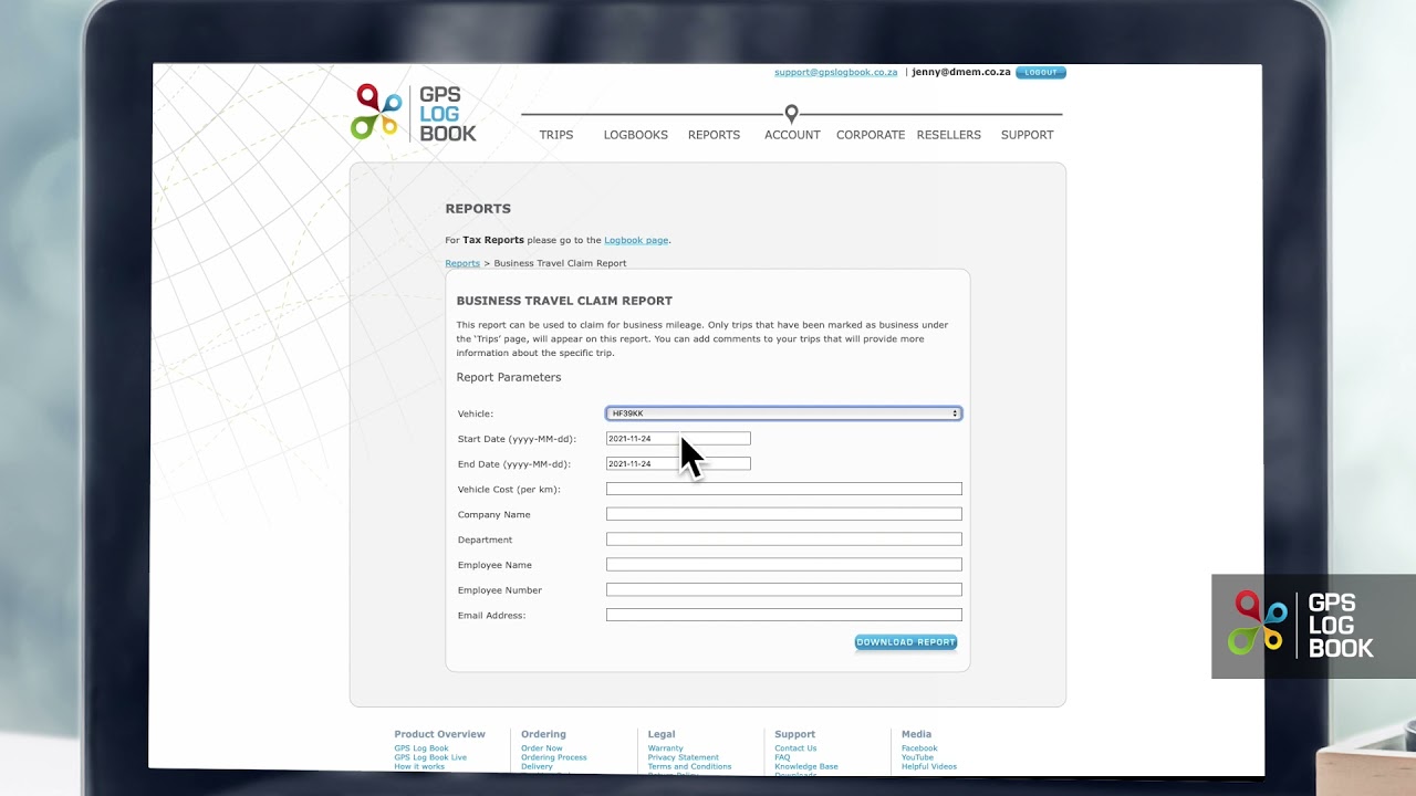 GPS Logbook   How To Create Business Trip Reports