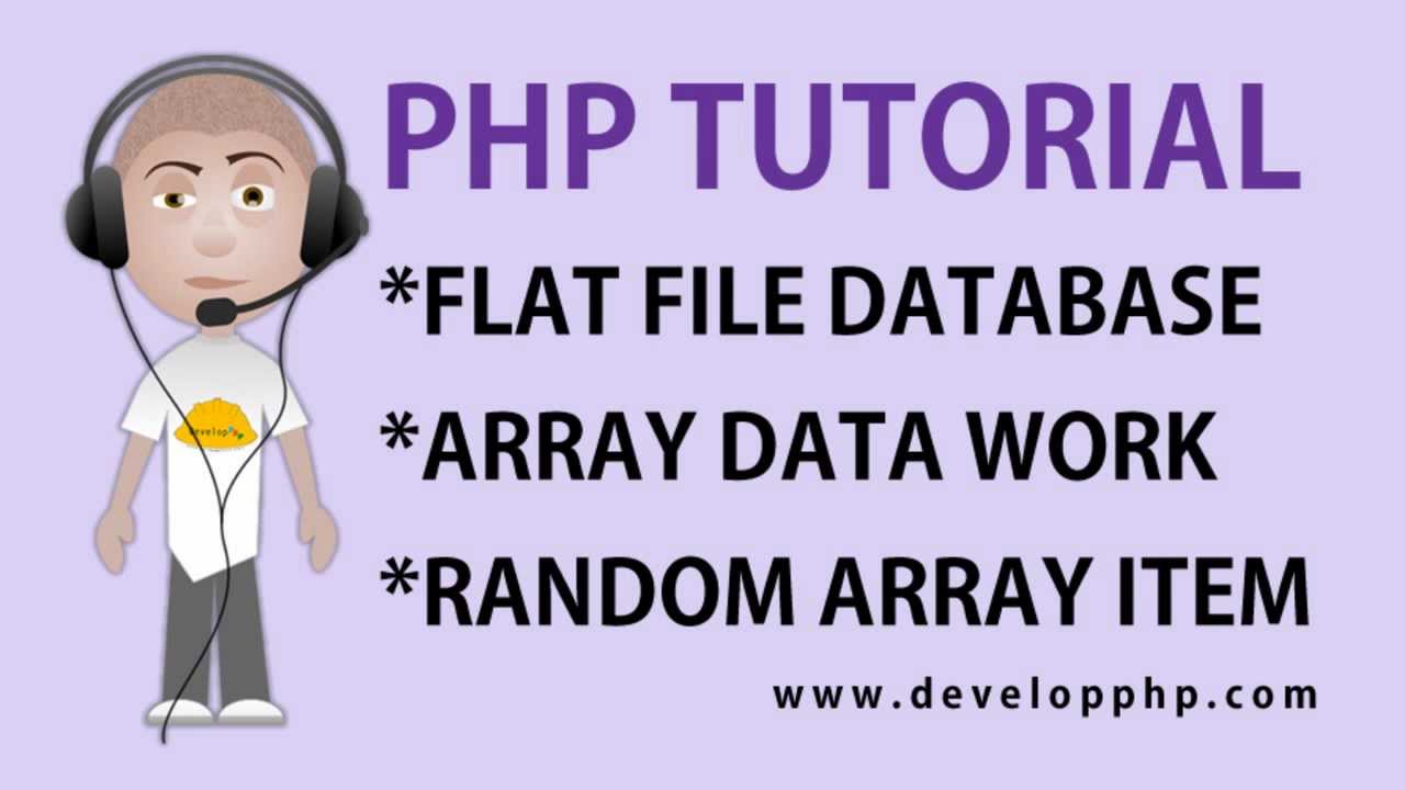 Random Array Content From Flat Text File Database PHP Tutorial