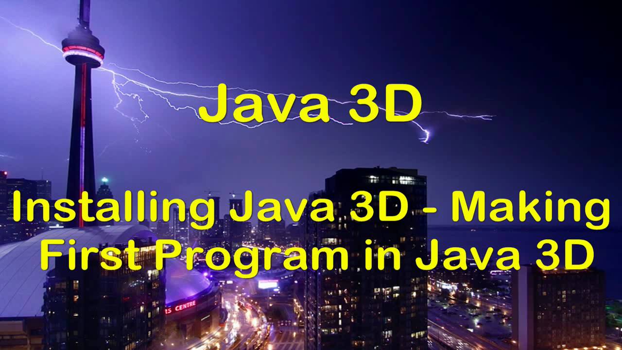 [HD] Java 3D Swing Tutorial  - Installing Java 3D & First 3D GUI Program