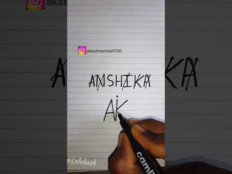 Logo name *ANSHIKA* π₯ Comment your Name π #shorts #name #anshika #viral #short