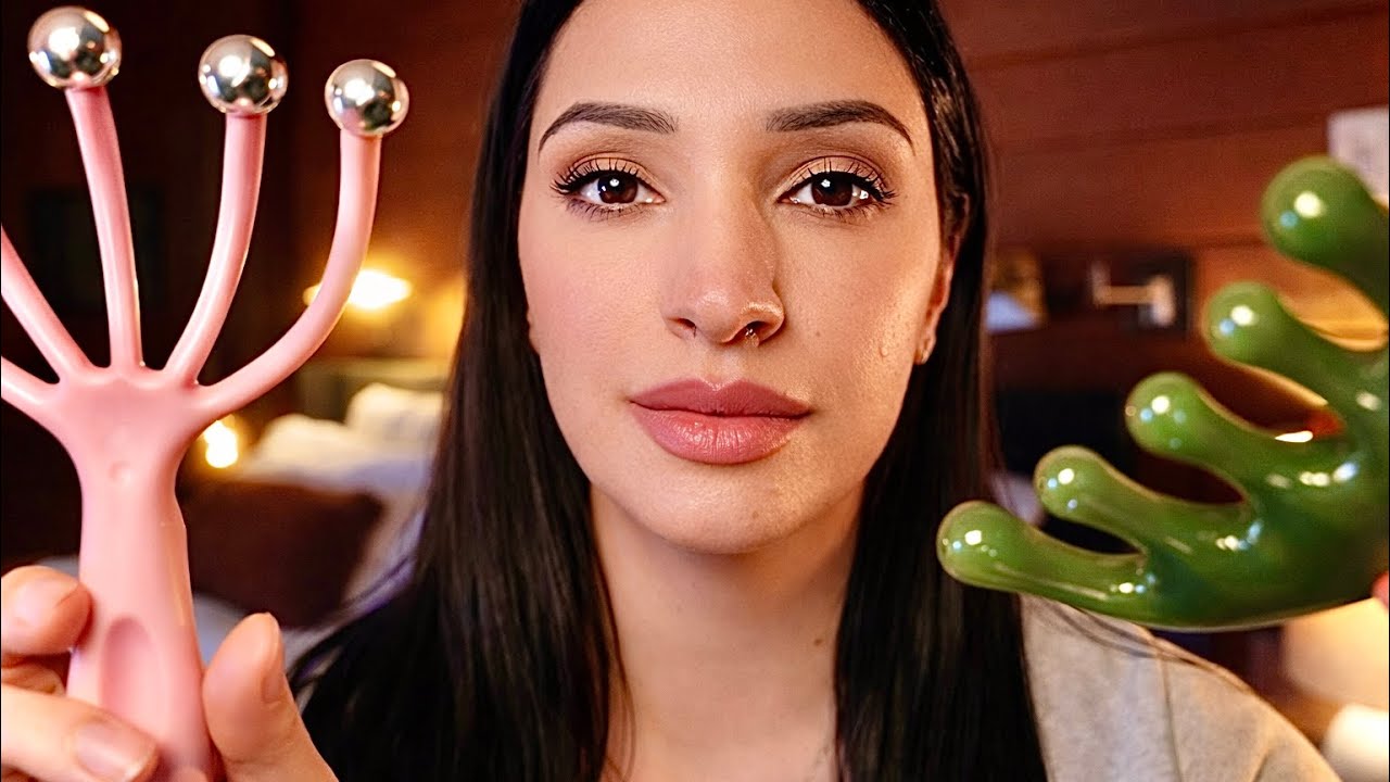 ASMR Giving You a Realistic Scalp Massage and Treatment + Head Massage