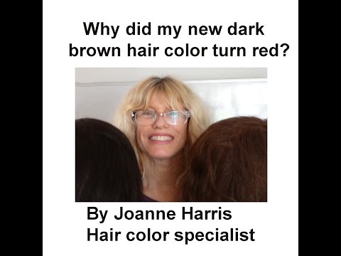 Why did my new beautiful dark brown hair color turn red