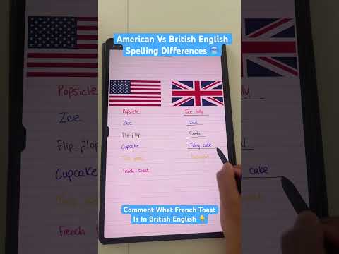American Vs British English Spelling Differences! What Is French Toast In British English? #english