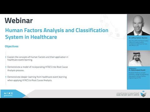 Human Factors Analysis and Classification System in Healthcare