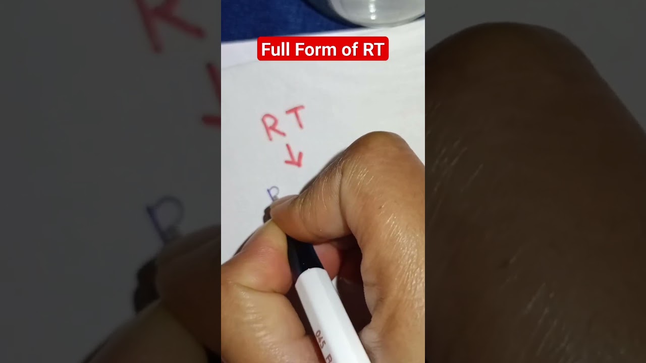 Full Form of RT #shorts #uniqueknowledge #shortsviral #fullform #commonabbreviations