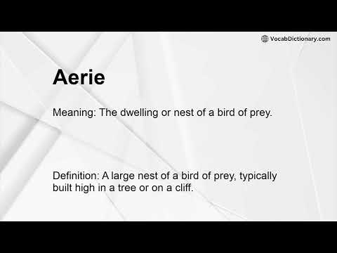 Aerie Meaning