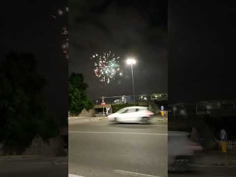 FIRE WORK BEHIND SUBWAY (Metro C) Rome, Lazio, Italy