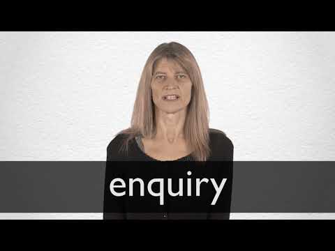 ENQUIRY definition and meaning | Collins English Dictionary