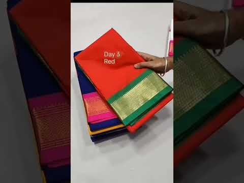 ✨Navratri 9 Days Saree Colours Happy Dussehra 🙏🏻