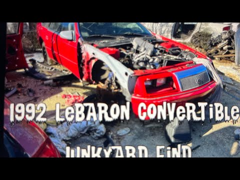 1992 Chrysler LeBaron convertible JUNKYARD FIND !
