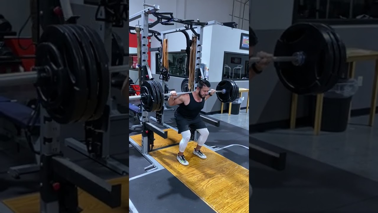 WORLD Record Jump SQUAT!! 335 Jump Squat with Spinal Injury Client Ben Lai