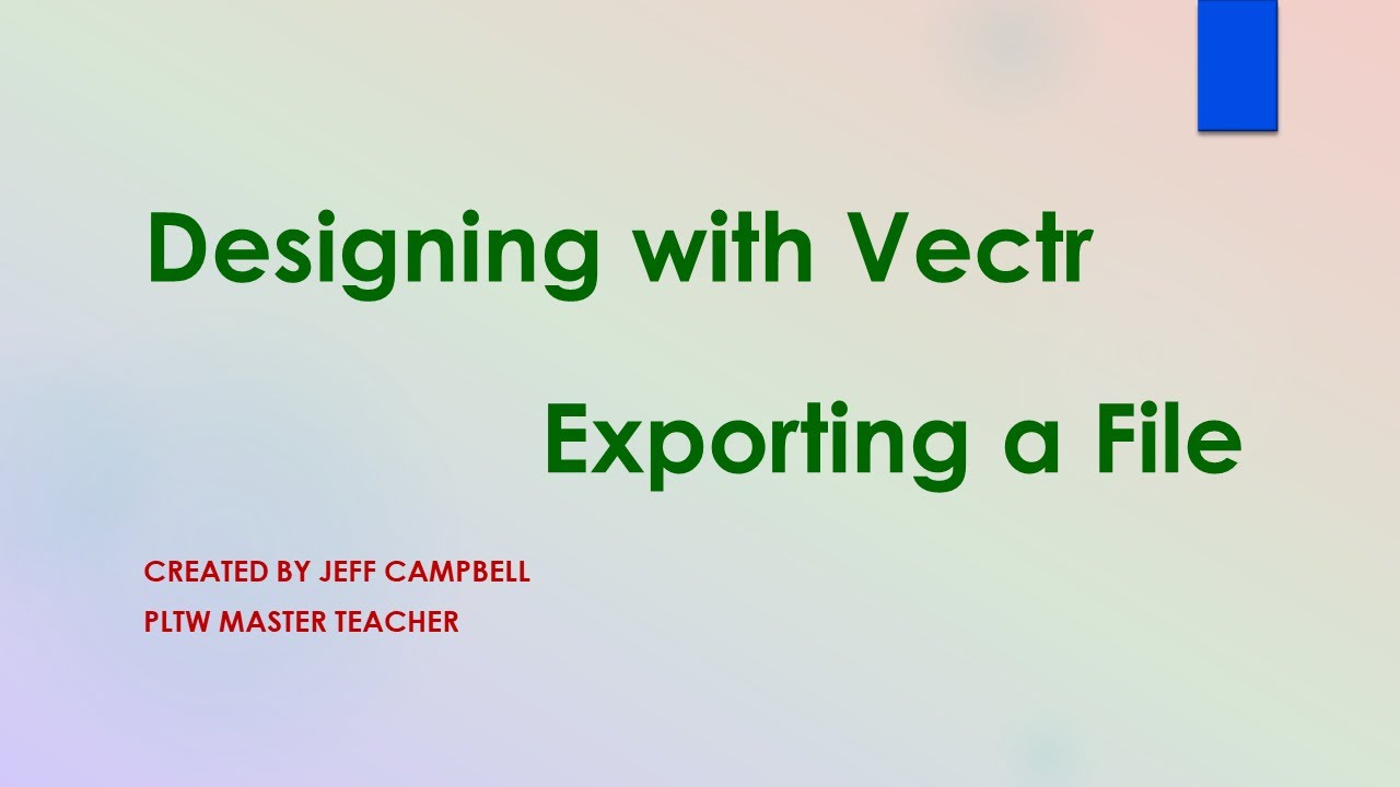 Designing with Vectr - Exporting a File