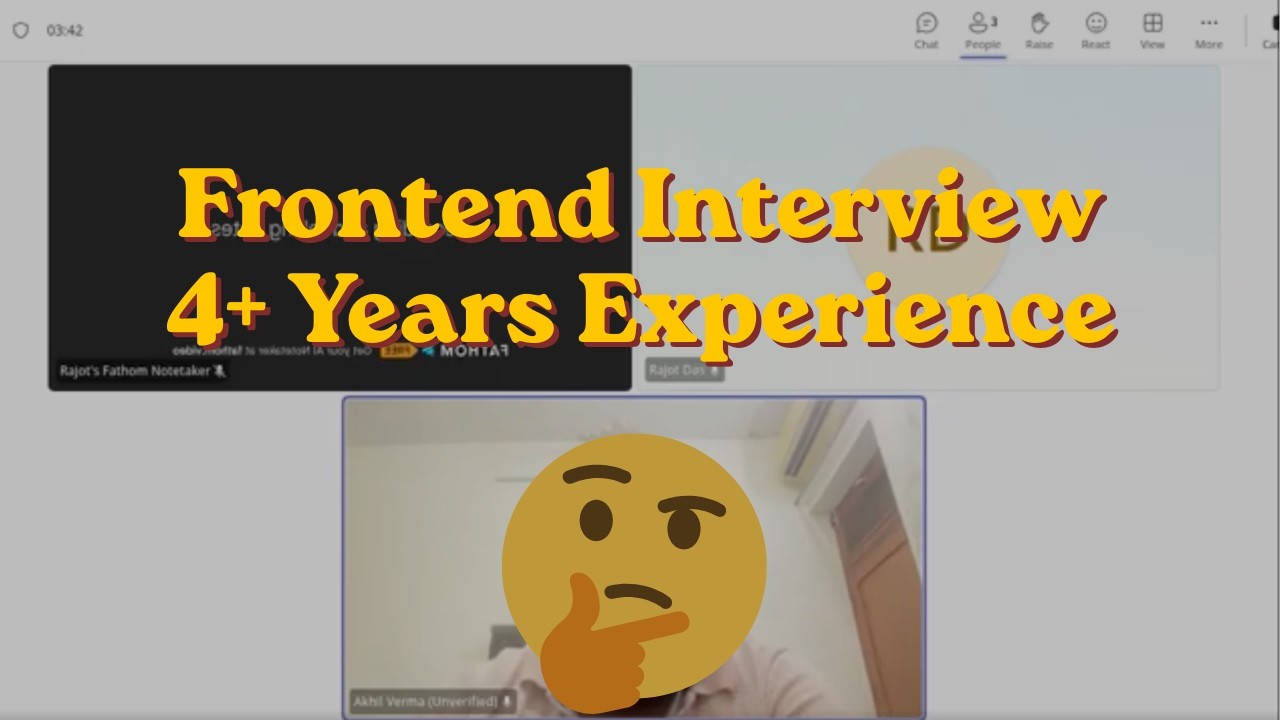 Frontend UI Developer Interview 2026 | Web developer interview | ReactJs developer interview