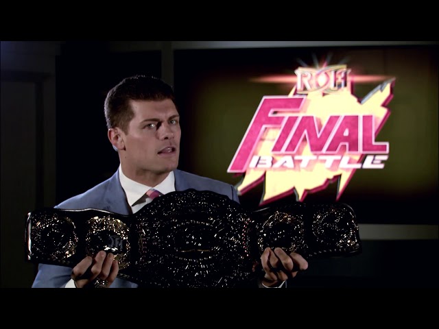 ROH News: Cody Rhodes reveals new ROH World Championship design before ...