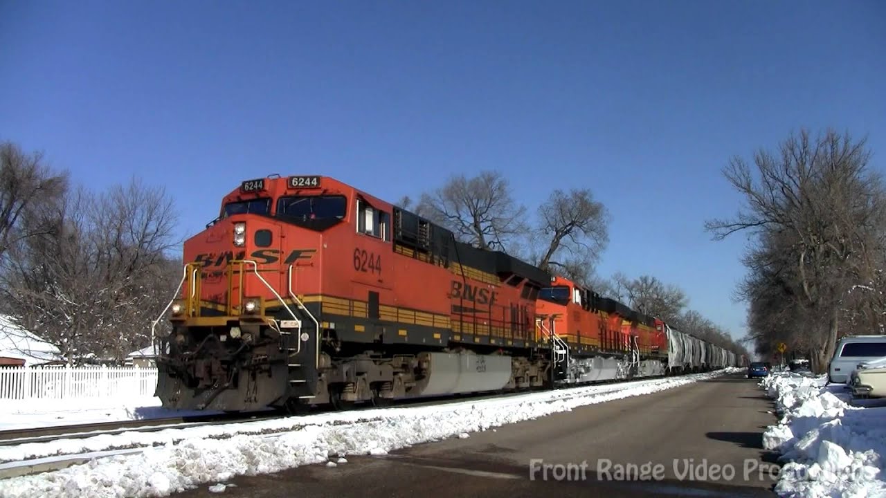 BNSF 6244 South at Longmont, Colorado with Brand New ES44C4 on 02-05-2012