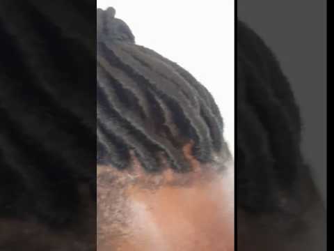 Cute men's Mohawk faux locs
