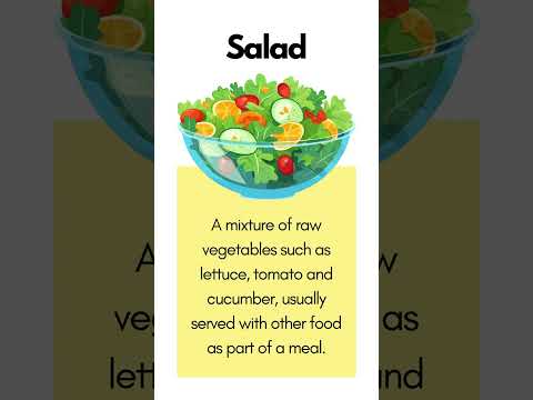 Salad definition #english #words #learnenglish #language #vocabulary #education