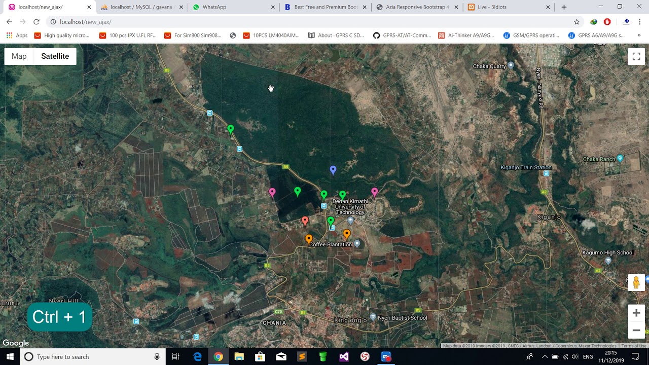 Google maps tracker using javascript API with PHP and MySQL