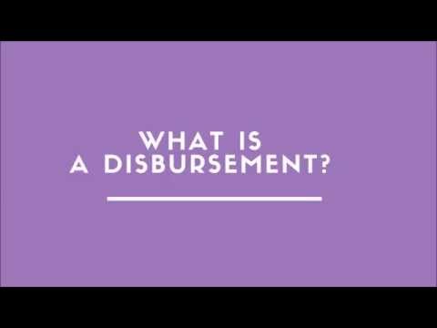 What Is A Disbursement?