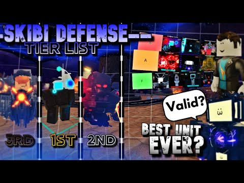 Ultimate SKIBI DEFENSE Tier List! (All Units) --Skibi Defense--