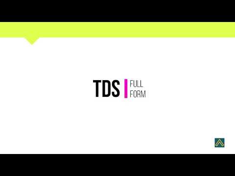 Full Form Of TDS
