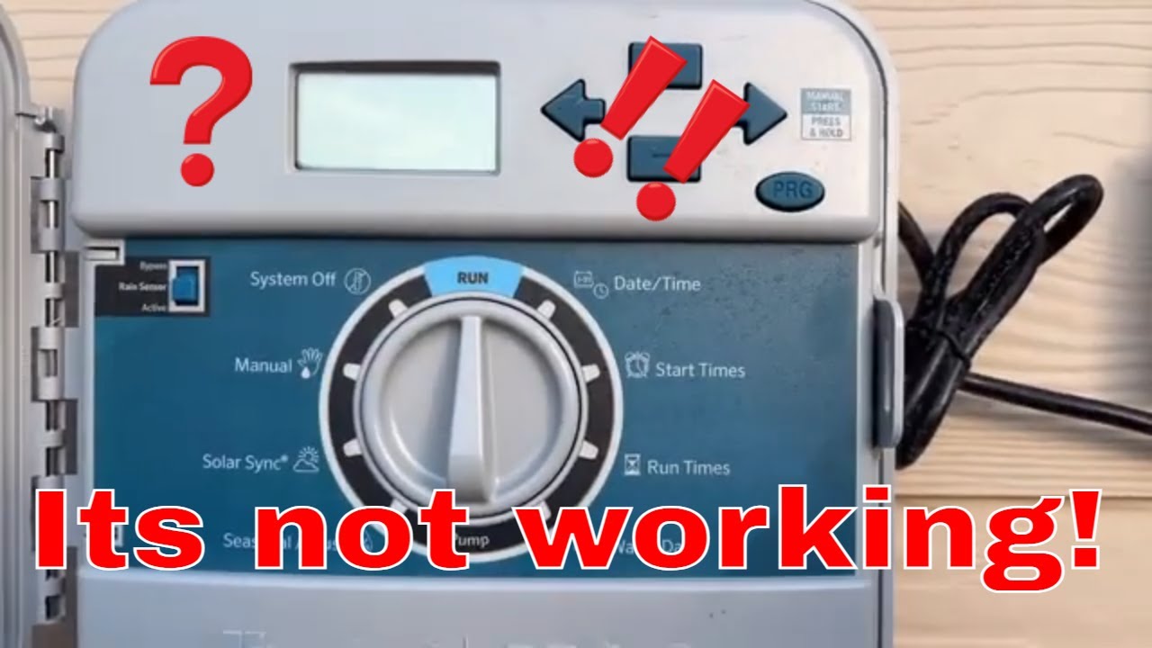 Hunter Sprinkler System Not Working - Simple Fix !