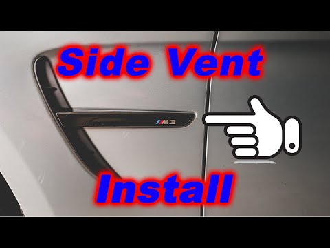 DIY: F80 M3 & F82 M4 Side Grille Install