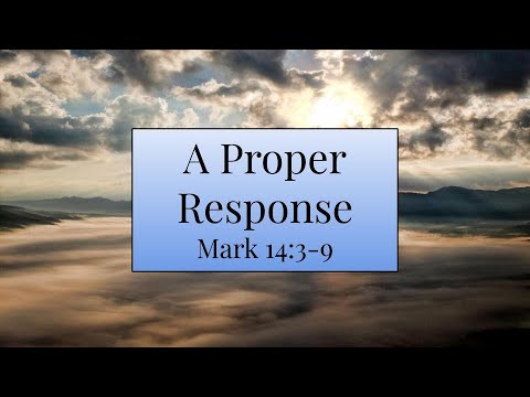 A Proper Response – A Vessel Unto Honour