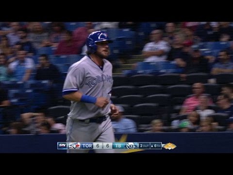 TOR@TB: Morales walks with bases loaded in the 6th