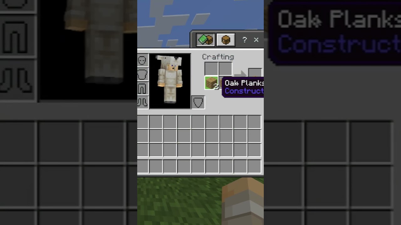 How To Make An Oak Pressure Plate In Minecraft #Shorts