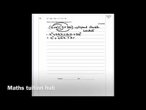 Algebra - Identities : GCSE Question