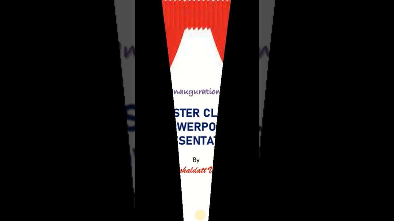 digital curtain for inauguration|PowerPoint tips and tricks| curtain transition #powerpointanimation
