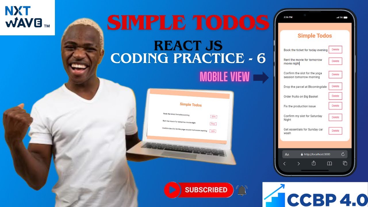 Simple Todos | Coding Practice - 6 | CCBP | Next Wave | 2023 - 24