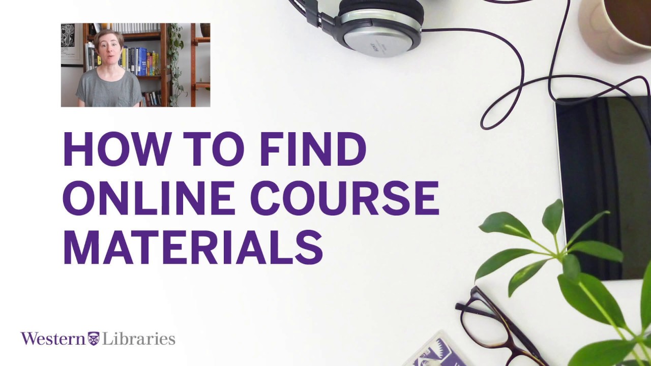 How to Find Online Course Materials