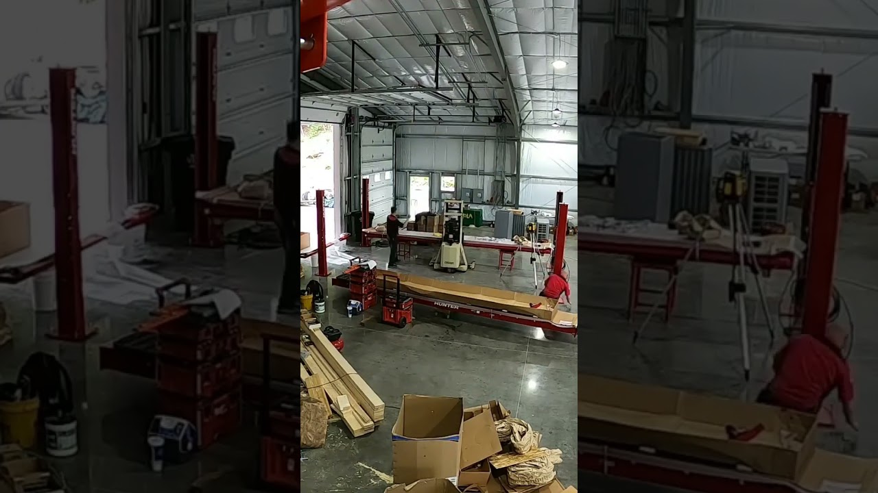 Installing a Hunter 4-Post Lift