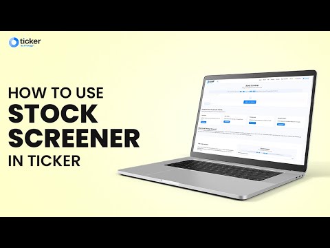 How to screen stocks using Screener in Ticker | Filter stocks for free | Ticker Tutorial | Finology
