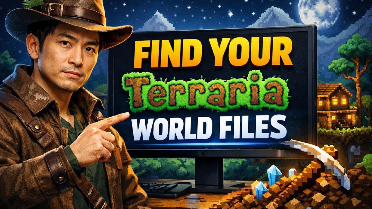 How to FIND YOUR Terraria WORLD FILES (Step by Step)
