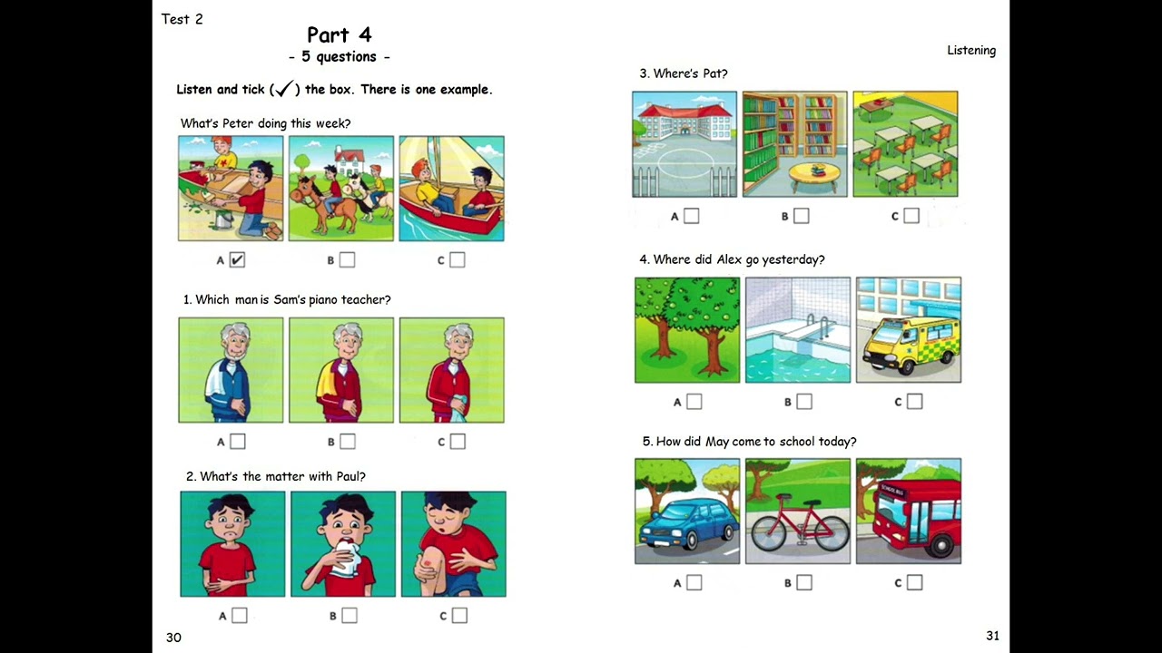 Movers Authentic Examination Papers 1 - Test 2 - Part 4
