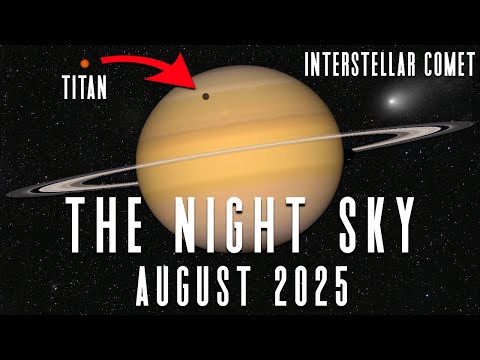 The Night Sky | August 2025 | Interstellar Comet 3I/ATLAS | Saturn ...