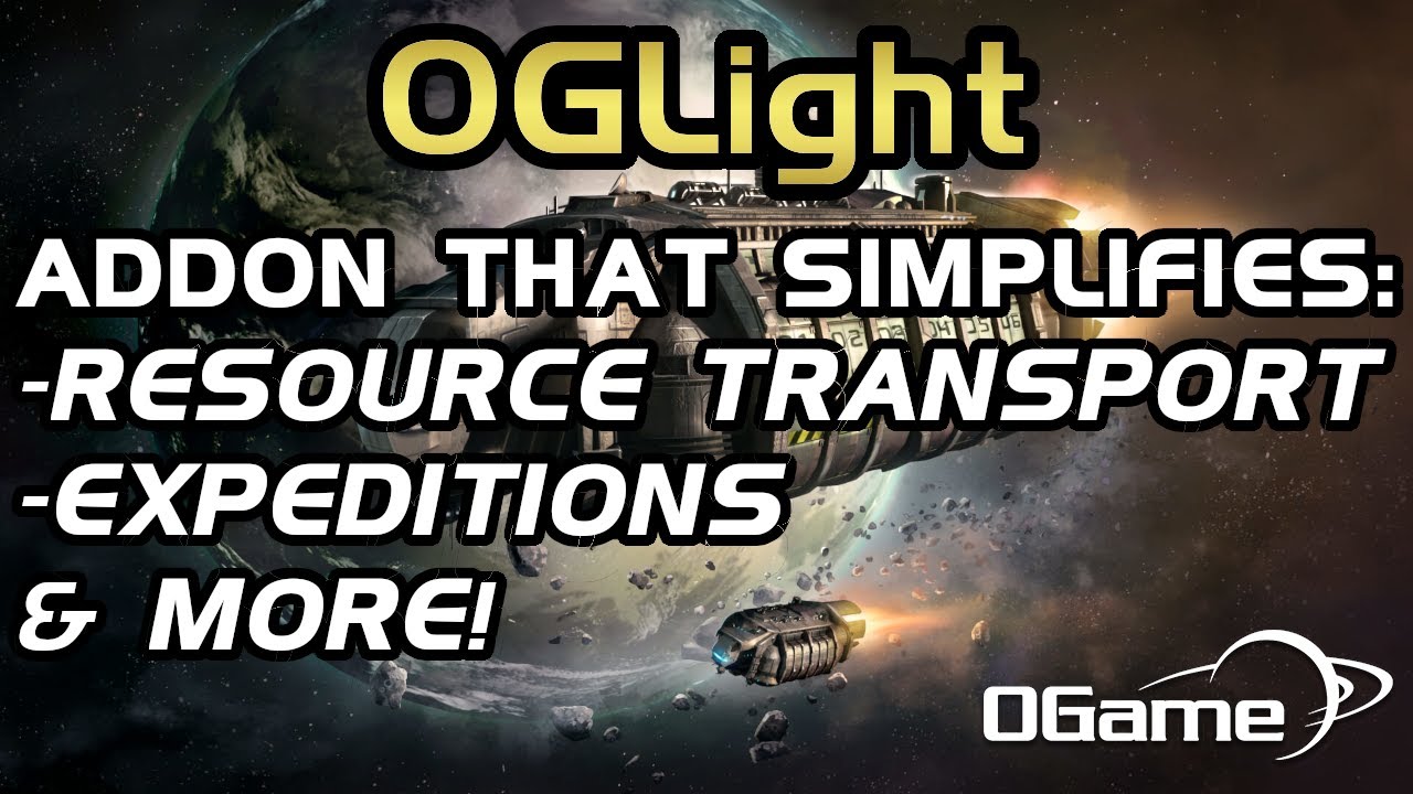 OGLight: A Huge Quality of Life Addon for OGame