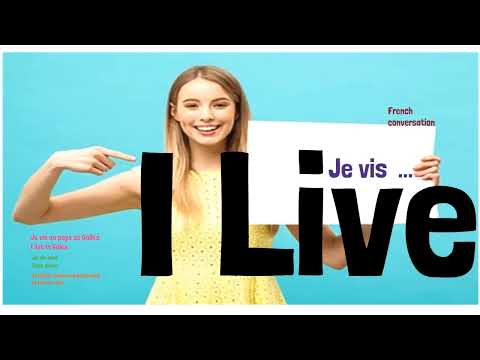 How to say " I live ...?" in French | apprends le français|learn french