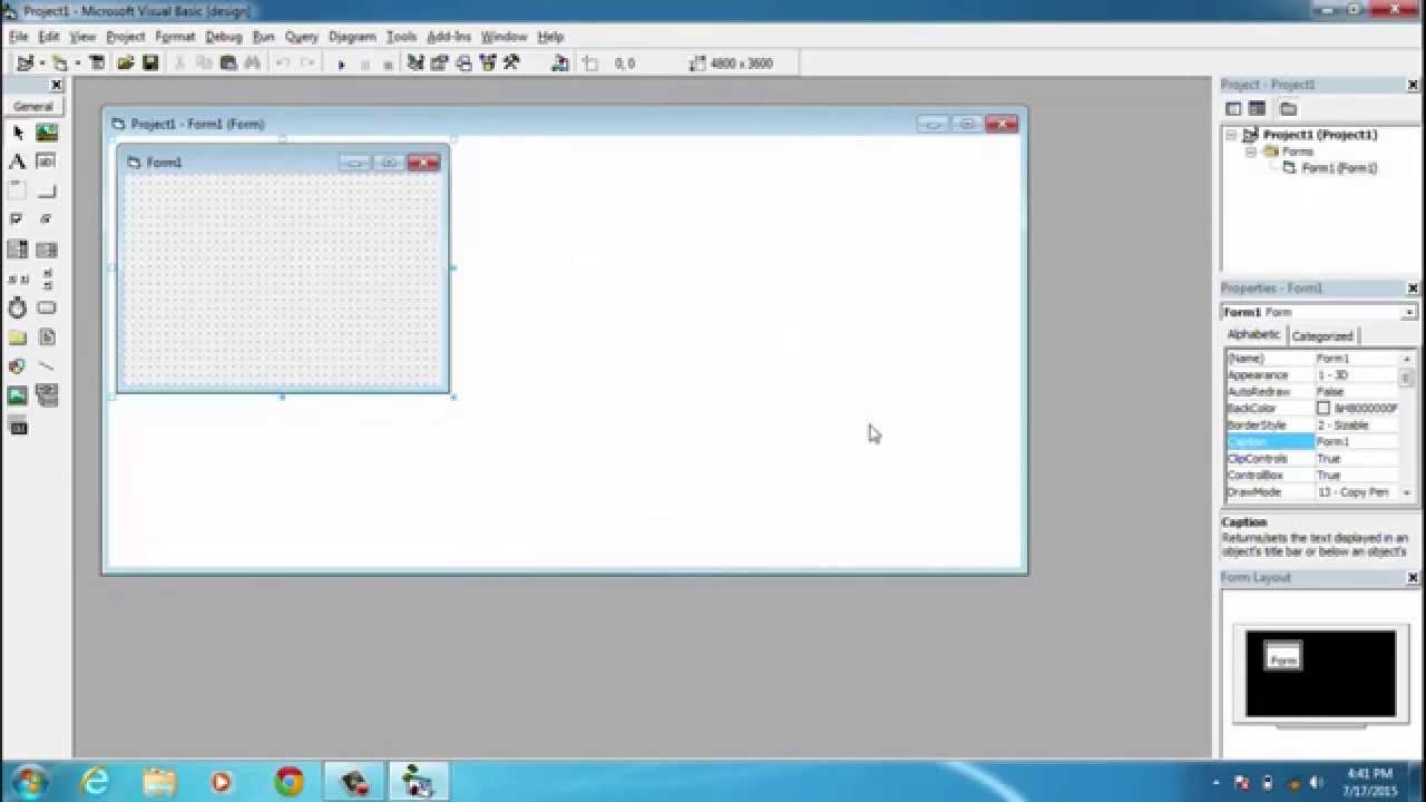 Visual Basic 6.0 | Elements of IDE (Integrated Development Environment)