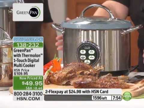 GreenPan with Thermolon 1-Touch Digital Multi Cooker