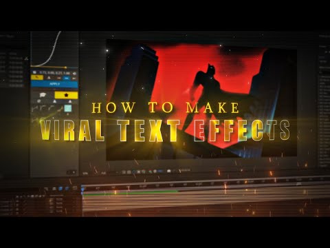 How to make VIRAL TEXT EFFECTS I After Effects Tutorial
