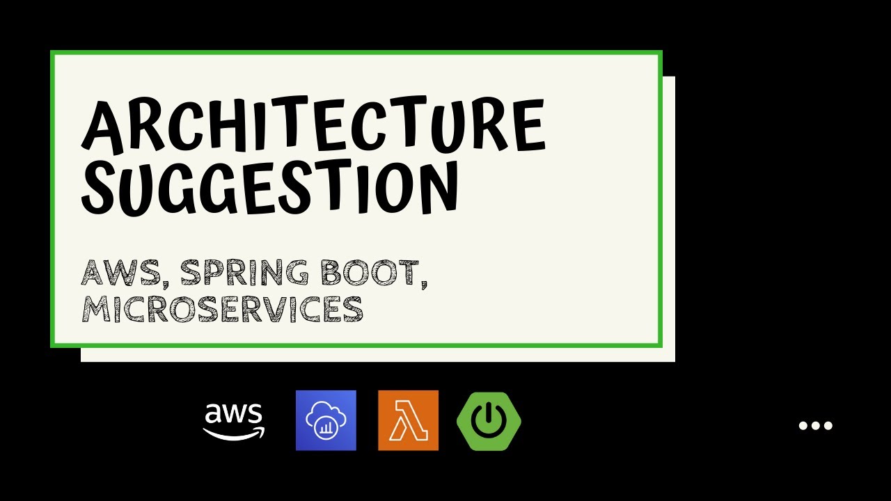Architecture Suggestion | AWS, Spring Boot, Microservices
