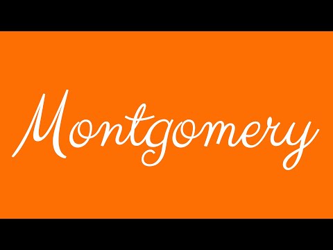 Learn how to Sign the Name Montgomery Stylishly in Cursive Writing
